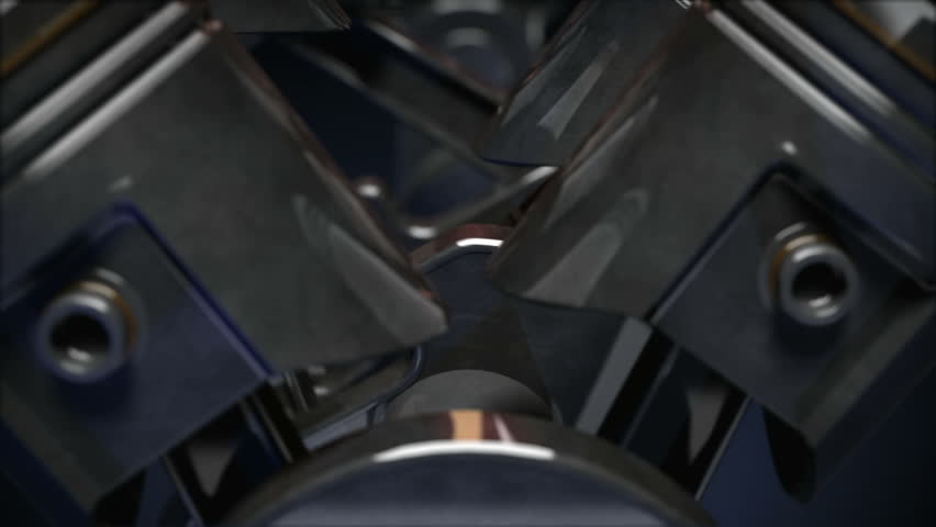Animation Of Working V8 Engine Inside In Slow Motion.HD Stock Footage ...