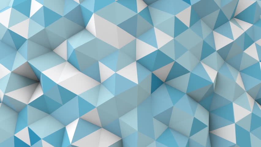Blue Triangles. Computer Generated Seamless Loop Abstract Geometrical ...