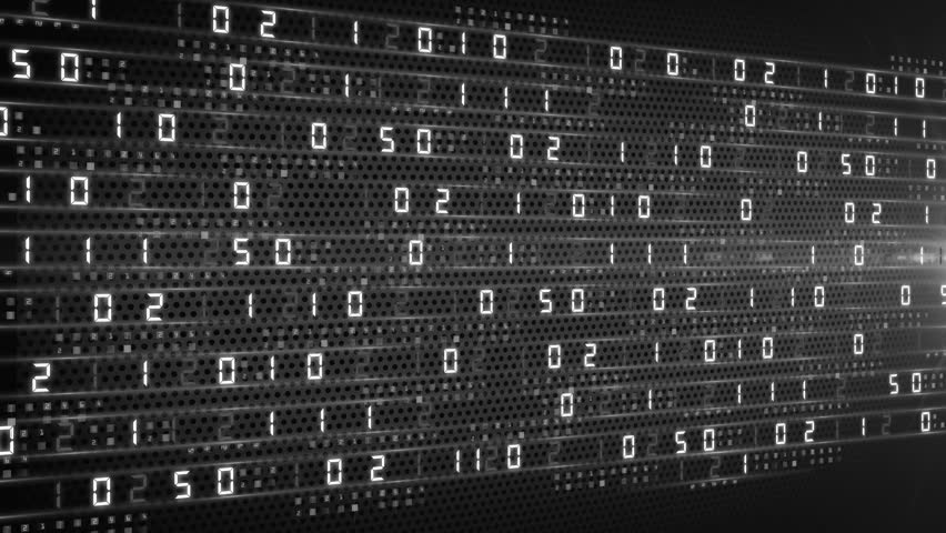 Digital Code Looping Blue Background Stock Footage Video 3378938 ...