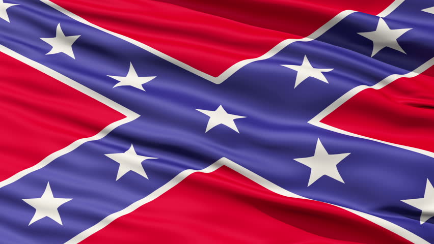 Realistic Ultra-HD Confederate Battle Flag Or St Andrews Cross Waving ...