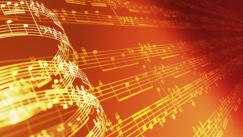 Abstract CGI Motion Graphics And Animated Background With Wavy Orange ...