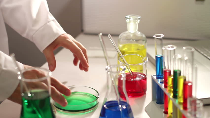 CSI Laboratory Scene Investigating Testing Examining Stock Footage ...