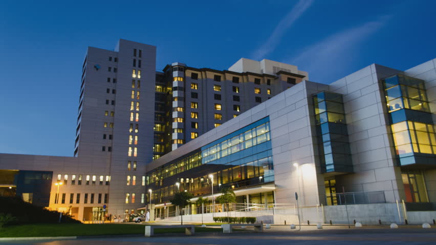 Generic Health Care Modern Hospital Exterior Building Stock Footage ...
