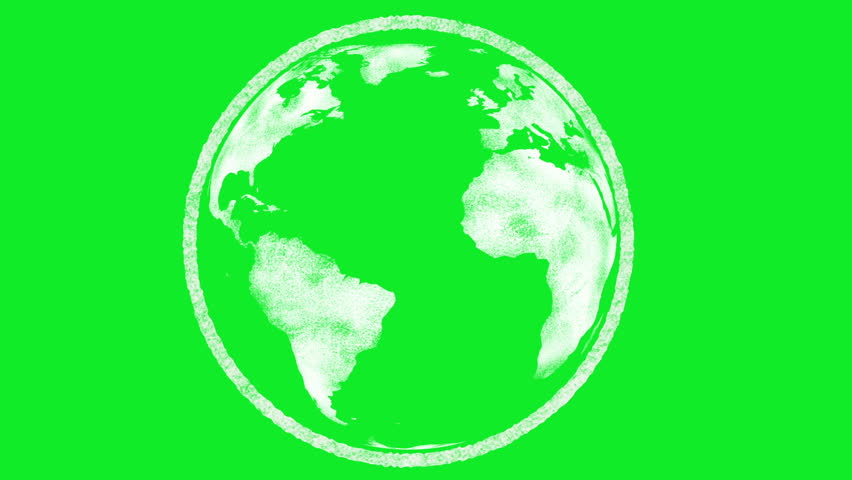 Earth Planet. Green Screen. 3D Illustration. 3D CG. Stock Footage Video ...