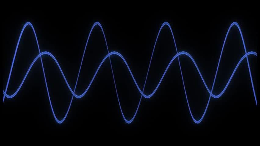 Seamless Loop Animation. Moving Sine Wave On An Oscilloscope Stock ...