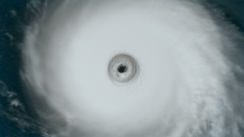 Hurricane Eye Wall - A Dramatic Drop Into A Hurricane (cyclone) Reveals ...