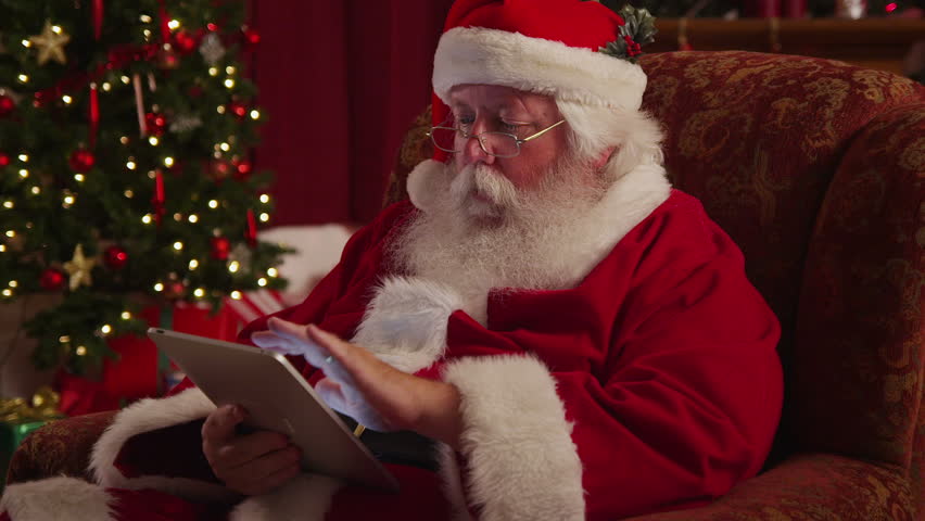 Santa Claus Writes On List Stock Footage Video 4583165 - Shutterstock