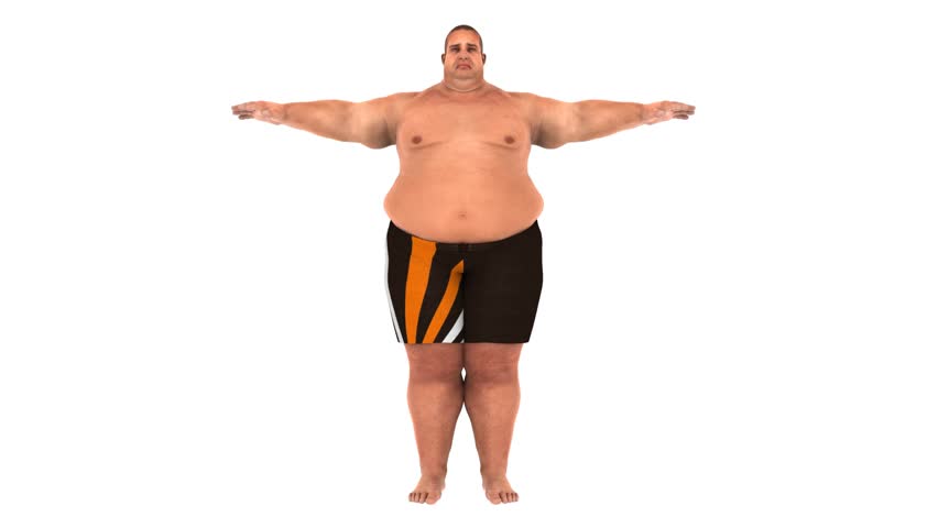Fat Man Instantly Slimming - Before And After Diet Stock Footage Video ...