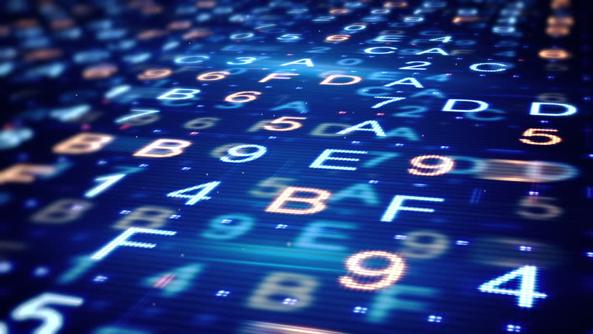 Digital Code Looping Blue Background Stock Footage Video 3378938 ...
