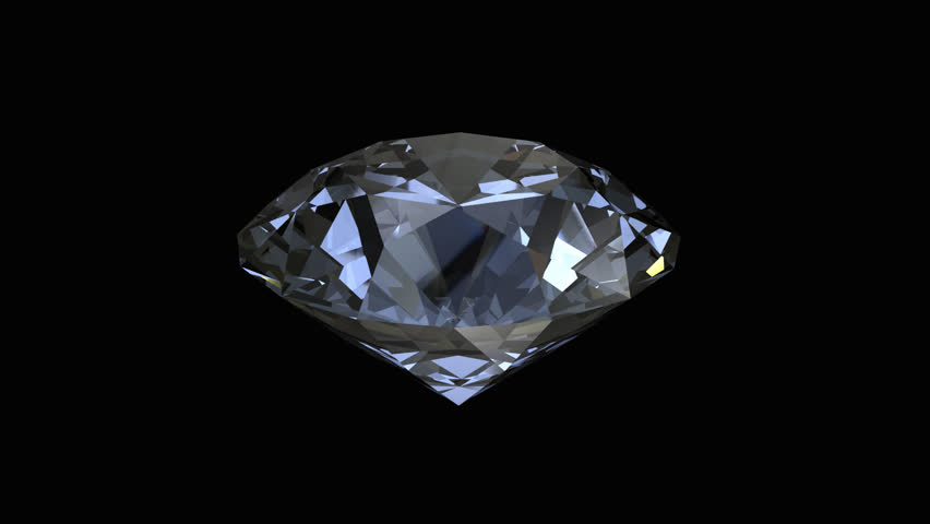 Spinning Shining Diamond - Looped And Alpha Masked 3d Animation Stock ...